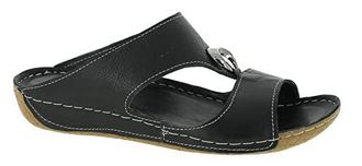 Andrea Conti Mules pour Femme, Noir, 39 EU