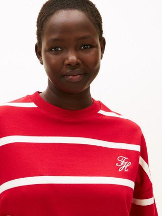 Tommy Hilfiger Sweatshirt CRV TH SCRIPT MDRN TERRY SWTSHRT in gro&szlig;en Gr&ouml;&szlig;en