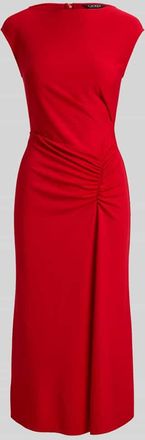 Lauren Ralph Lauren Midikleid mit gerafften Falten in der Taille