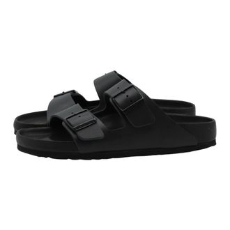 Birkenstock Homme, Chaussures, Noir, Taille: 41 EU Sandales &agrave; Glissi&egrave;re Arizona en Cuir Noir Narrow