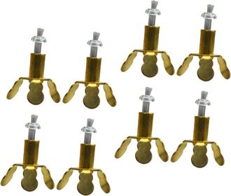 NUOBESTY 8 St&uuml;ck Dochthalter F&uuml;r &Ouml;llampen Messinglegierung Langlebig Und Hitzebest&auml;ndig F&uuml;r Tempel Und Gebets&ouml;llampen Stabiler Dreibein &Ouml;lldochtst&auml;nder