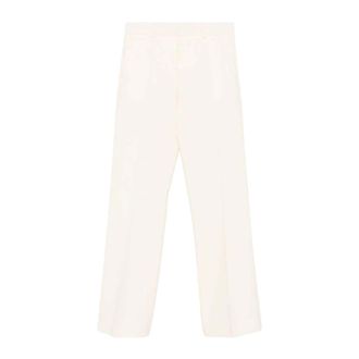 Alberto Biani Femme, Pantalons, Blanc, Taille: 42 FR Pantalon &Eacute;vas&eacute; en Laine