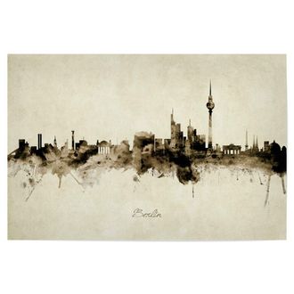 artboxONE Poster 30x20 cm Städte/Berlin Berlin Germany Skyline Sepia - Bild Berlin Cityscape Germany