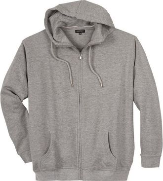 Redfield Sweatjacke Redfield Kapuzen-Sweatjacke &Uuml;bergr&ouml;&szlig;e grau melange