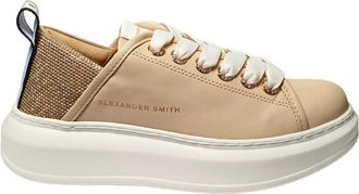 Alexander Smith Femme, Chaussures, Beige, Taille: 37 EU Pelle Baskets