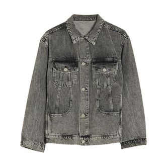 Holzweiler Moderne Denimjacke mit Klassischem Flair - - Jackets - Damen - Grau - XS/S