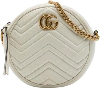 Gucci Sac bandouli&egrave;re matelass&eacute; Pre-owned - Femme - Pre-owned - Blanc - Taille: ONE Size