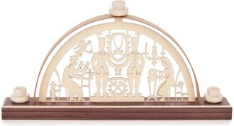 Rudolphs Schatzkiste Mini Schwibbogen Motiv Erzgebirge BxH 17,5x8cm NEU Lichterbogen Fensterbild Erzgebirge