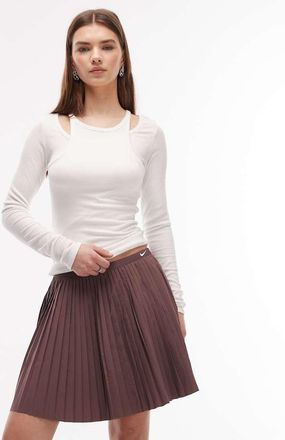 Nike Mini-jupe pliss&eacute;e - Violet fonc&eacute;-Brown