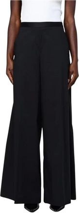 Liviana Conti Femme, Pantalons, Noir, Taille: 40 FR Wide Pantalons