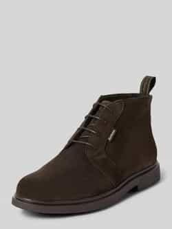 Barbour Schn&uuml;rboots aus Veloursleder