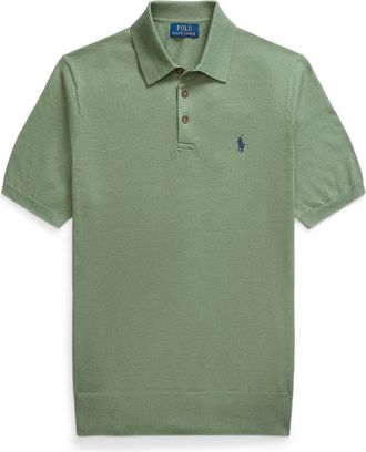 Ralph Lauren Feinstrick-Poloshirt aus Baumwolle mit Logo-Stickerei in