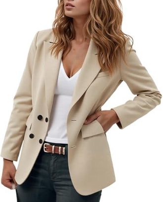 Generic Vestes pour femmes 2026 d&eacute;contract&eacute;es ouvertes sur le devant, manteaux l&eacute;gers pour le printemps et lautomne, kaki, XXL