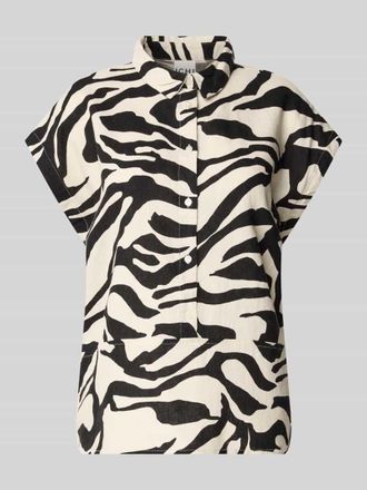 Ichi Regular Fit Bluse aus Leinen-Viskose-Mix Modell LINNO