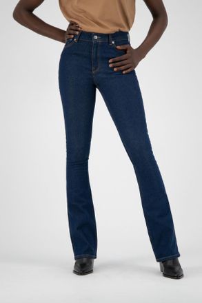 Mud Jeans Damen vegan Jeans Flared Hazen Dunkelblau