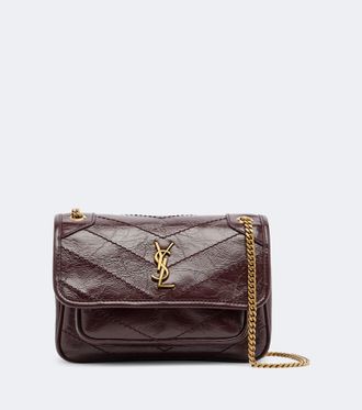 Saint Laurent Sac Niki Cassandre Mini en cuir