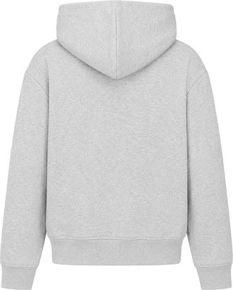 Balmain Mens Vintage Print Hoodie - Balmain Cotton Grey Ready-To-Wear Hoodies
