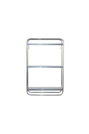 MID.YOU Mid.you Wandregal, Silber, Metall, Uni, 3 F&auml;cher, 36x56x15 cm, h&auml;ngend, K&uuml;chen, K&uuml;chenm&ouml;bel, K&uuml;chenregale