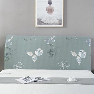 Generic Moderner elastischer Bettkopfteilbezug, staubdicht mit 3D-Hintergrund, for Kingsize-, Doppel- und Queensize-Betten(A,200cm)