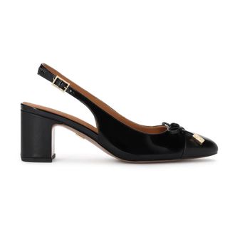 Kazar Femme, Chaussures, Noir, Taille: 38 EU Escarpins Slingback Vernis sur Talon Bloc avec