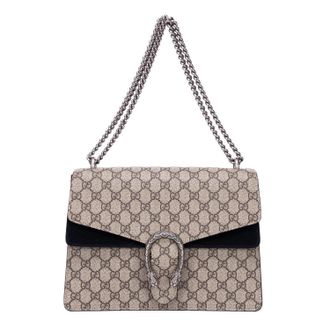 Gucci Crossbody Bags - Dionysus GG Supreme Chain Large - Gr. unisize - in Beige - f&uuml;r Damen