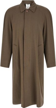 Magliano Homme, Manteaux, Brun, Taille: M Manteau Caligo Embossed Herringbone