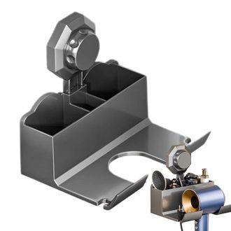 Generic Haartrockner-Halter - 6,1 X 4,92 X 6,1 Zoll, Haartrockner-St&auml;nder, Organizer Mit Saugnapfhalterung, Haartrockner, Gl&auml;tteisen, Badezimmer-Tabletts | Pl