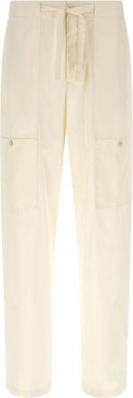 Jil Sander Homme, Pantalons, Beige, Taille: XL Pantalon Cargo en Popeline de Coton