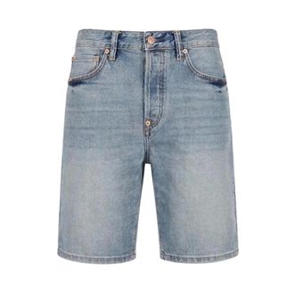 Evisu Homme, Shorts, Bleu, Taille: W34 HT Daicock Printed Denim Shorts