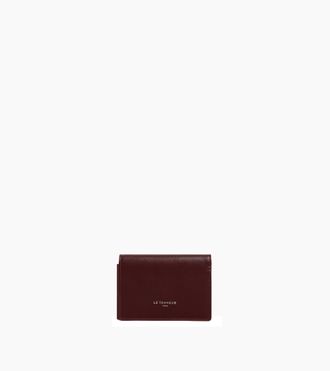 Le Tanneur Porte cartes horizontal 2 volets Lucien en cuir huil&eacute;