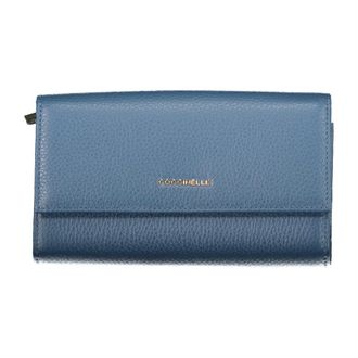 Coccinelle Femme, Accessoires, Bleu, Taille: ONE Size Metallic Soft Wallet