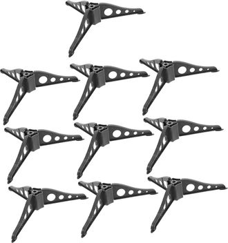 Angoily 10 St&uuml;ck Weihnachtsbaumst&auml;nder aus Robustem Kunststoff Stabiler Weihnachtsbaumhalter f&uuml;r Zuhause Einfache Montage Schwarz