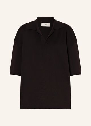 Ami Ami Paris Piqu&eacute;-Poloshirt schwarz