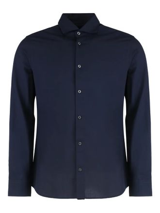 Moorer Gekn&ouml;pftes Sorrento Hemd - Blau