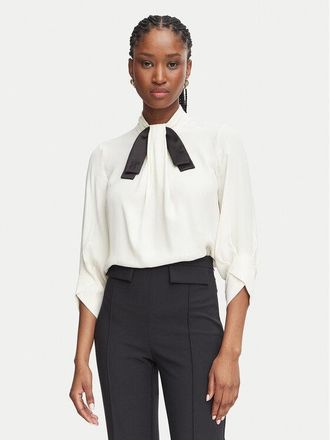Elisabetta Franchi Bluse CA-178-66E2-V320 Creme Regular Fit