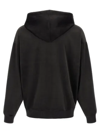 Yohji Yamamoto Velvet Zip-Through Hoodie - Black
