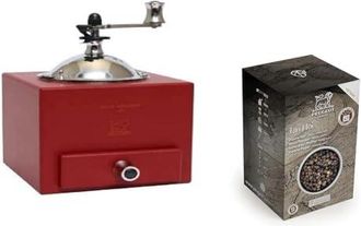 Peugeot Moulin &agrave; Poivre Roellinger 13 cm+S&eacute;lection Epices - Poivre Noir du Vietnam - Poivre Tan Hoi - Origine Vietnam - Innovation Sachets Fra&icirc;cheur Triple Pr