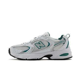 New Balance Homme, Chaussures, Blanc, Taille: 41 1/2 EU Baskets de Course R&eacute;tro Blanc Vert