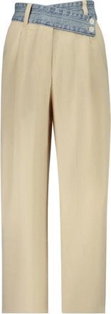 Desigual Femme, Pantalons, Beige, Taille: 38 FR Isis Pantalons