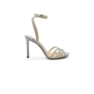 Jimmy Choo London Femme, Chaussures, Gris, Taille: 35 EU Sandales Mimi 100