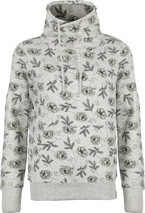 Roadsign Damen Sweatshirt mit Blumenmotiv f&uuml;r Feminine Freizeitoutfits Weiss/gr&uuml;n, 2XL