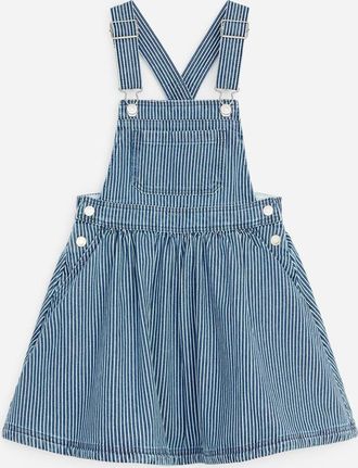 Arket Latzkleid Mit Hickory-Streifen -Blau