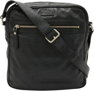 Gucci unisex, Pre-owned, Noir, Taille: ONE Size Sac bandouli&egrave;re en cuir Pre-owned