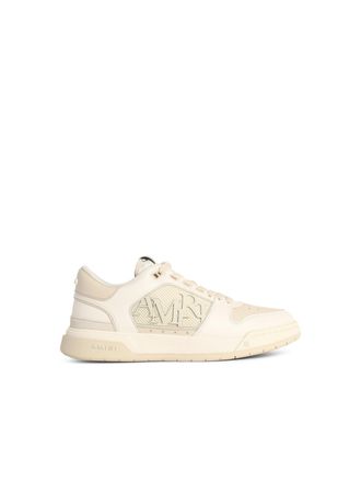 Amiri Baskets Classic Low En M&eacute;lange De Lear Blanc Alb&acirc;tre