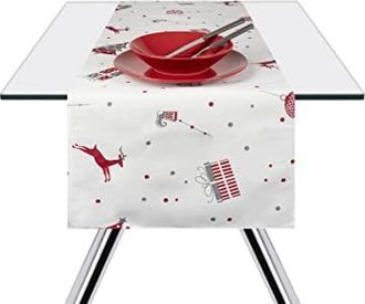 Excelsa Tischläufer Merry Christmas, 40 x 140 cm, Baumwolle