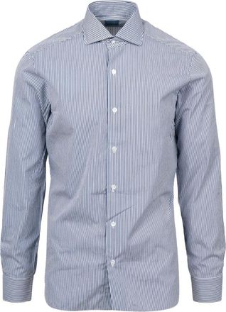 Barba Chemise &agrave; rayures verticales bicolores - Homme - Chemises - Bleu - Taille: 4XL