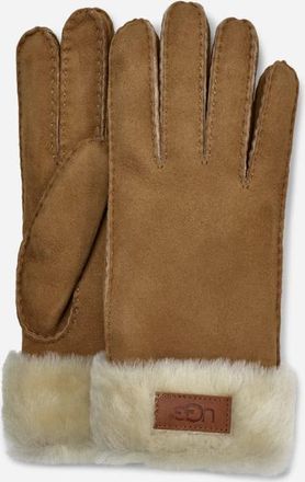 UGG Handschuhe mit Umschlagbündchen für Damen | UGG EU in Brown, Größe Schaffell
