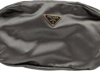 Prada unisex, Pre-owned, Gris, Taille: ONE Size Pochette en toile Pre-owned