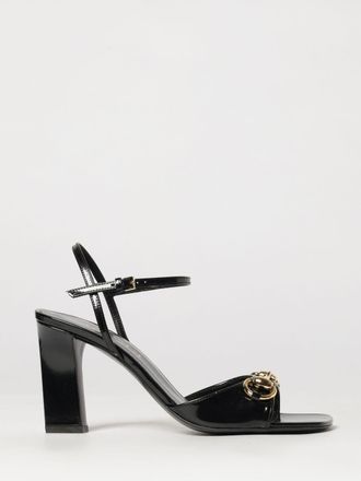 Gucci Sandales Signora en cuir bross&eacute; avec mors et talon haut