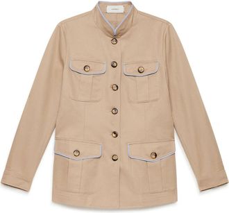 Maliparmi Maliparmi, Femme, Vestes, Beige, Taille: 36 FR Manteau Rembourr&eacute; en Coton Stretch